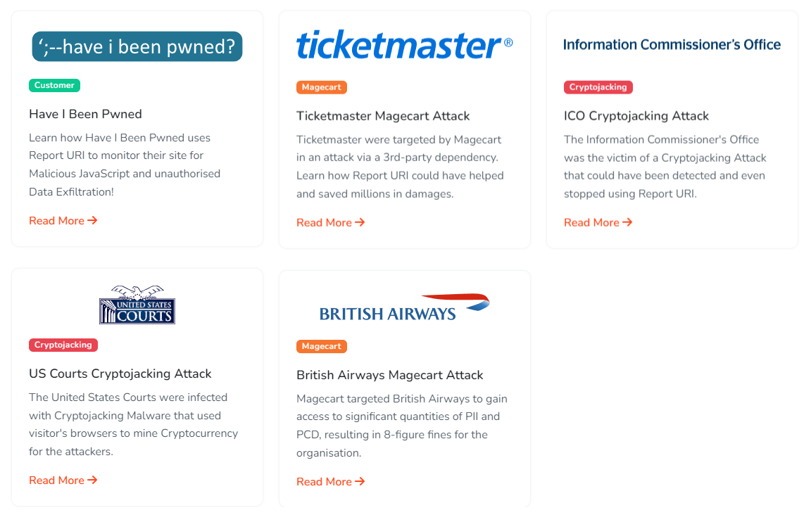 Report URI: Report URI - Case Studies